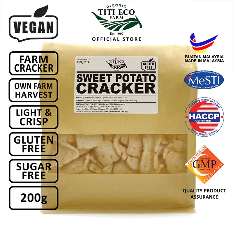 Organic Sweet Potato Cracker 有机番薯脆饼 - Titi Eco Farm